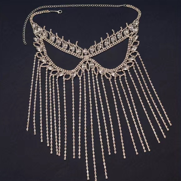 Accessories | New Rhinestone Masquerade Mask With Tassels Simply ...